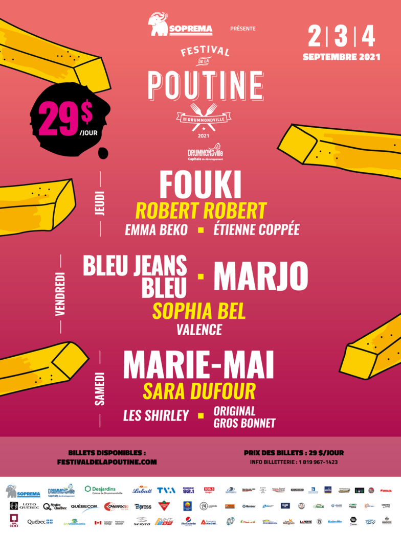 Le Festival de la Poutine de Drummondville accueille cette année Fouki ...